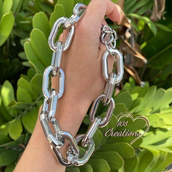 108 Creations | Jewelry | Super Chunky Thick Chain Necklace | Poshmark